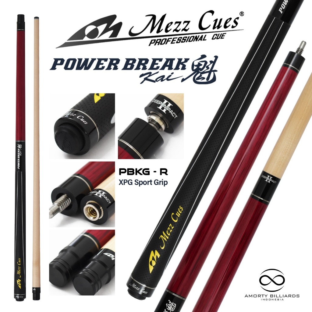 Jual Mezz Cue Power Break Kai Red / Stick Break Billiard | Shopee Indonesia
