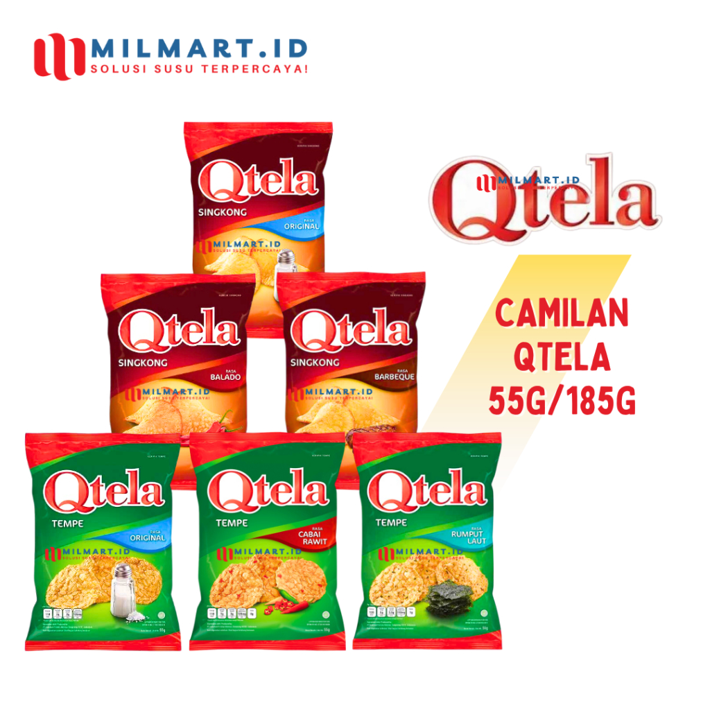 Jual QTELA SINGKONG QTELA TEMPE SNACK ORIGINAL/BALADO/BARBAQUE/CABE ...