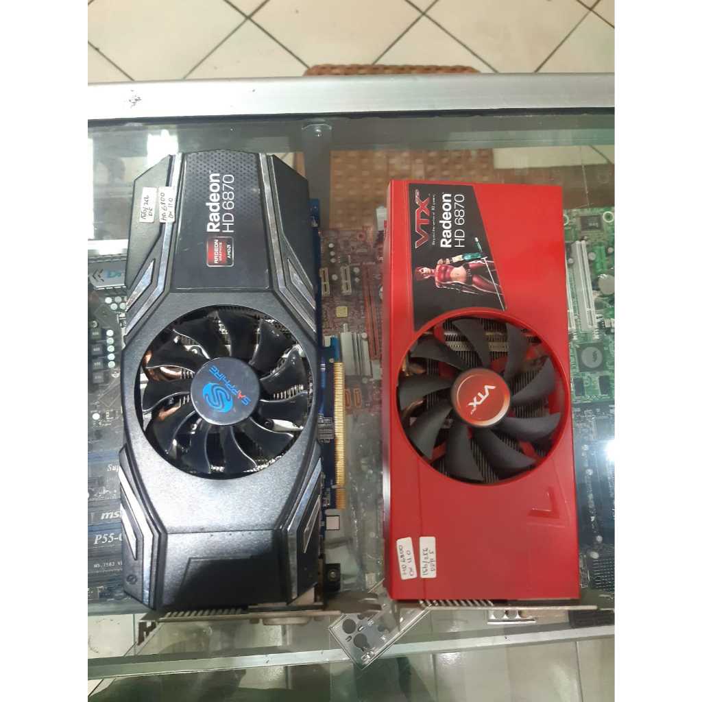 Jual VGA CARD ATI RADEON HD 6870 1GB 256 BIT DDR5 SAPHIRE DAN VTX ...