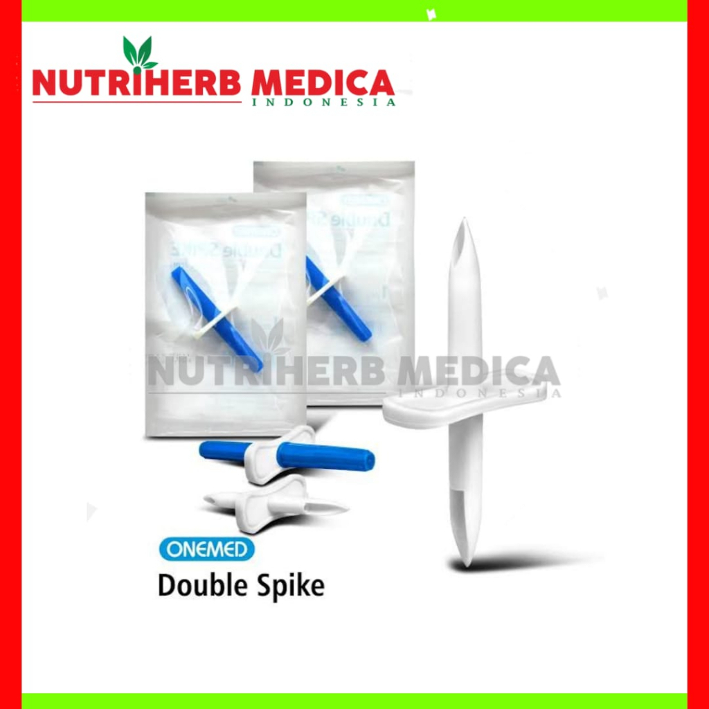 Jual Transofix Double Spike OneMed Penusuk Botol Infus Panjang 7 cm ...