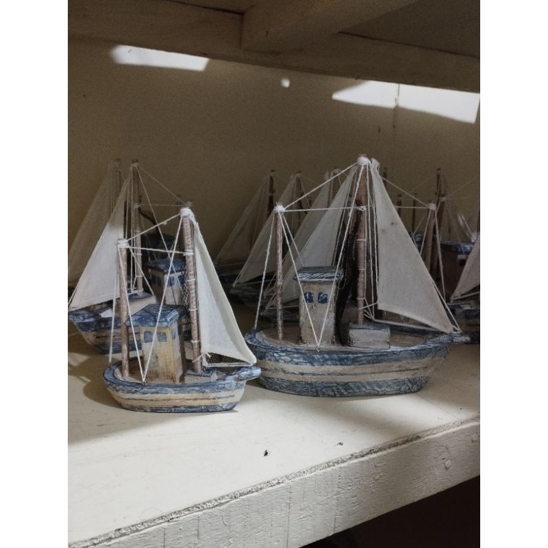 Jual Hiasan kapal kecil/Perahu kayu/Kapal sedang/dekorasi rumah ...