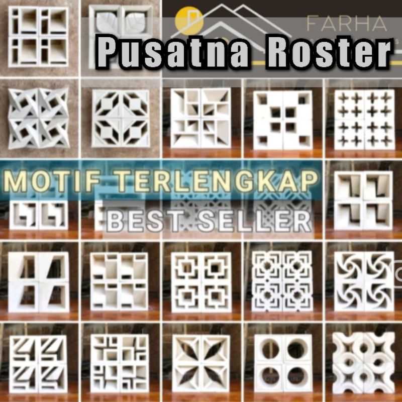 Jual roster beton minimalis/loster beton minimalis/roster semua motif ...