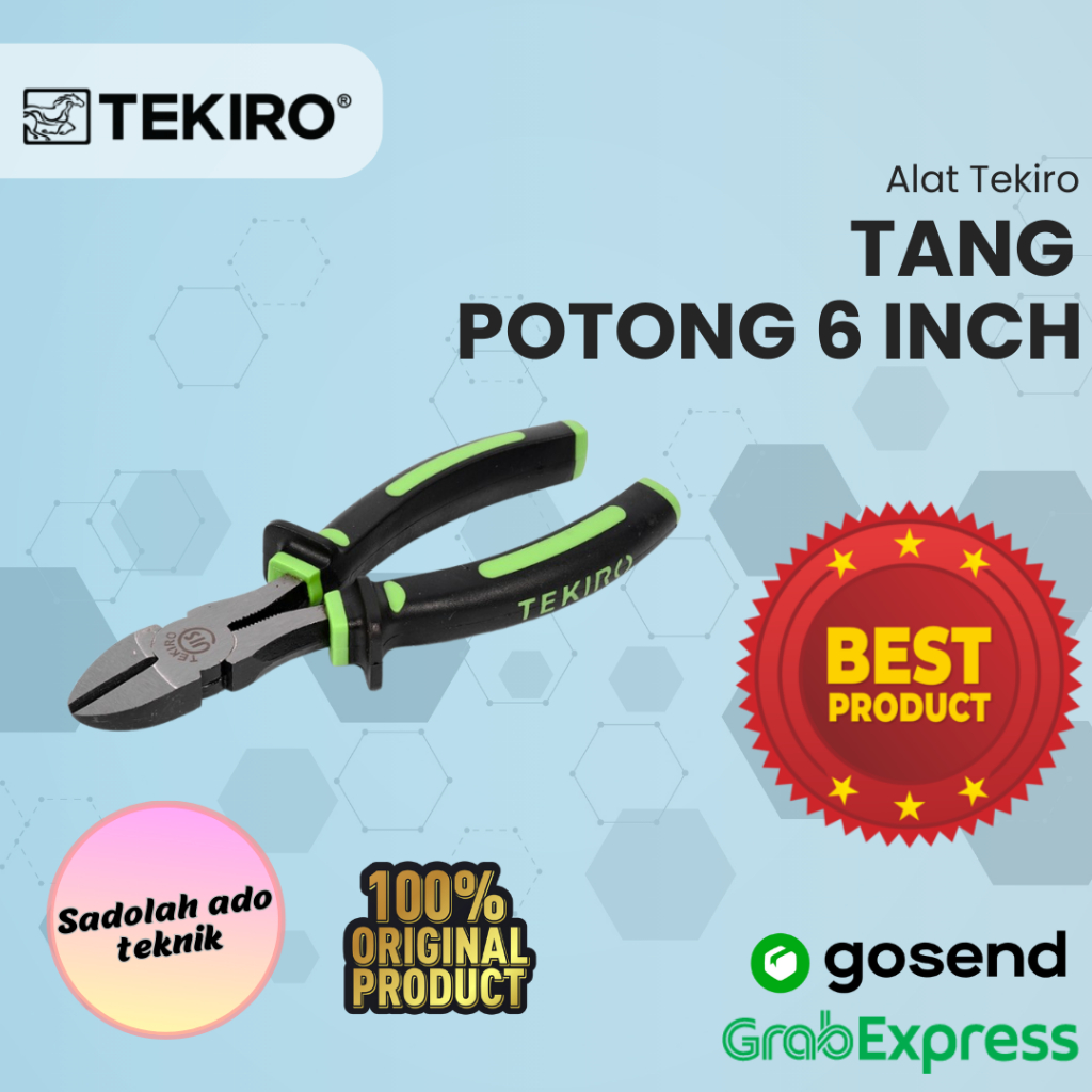 Jual Tang Potong Tekiro 6 Inch / Diagonal Pliers 6 Inch | Shopee Indonesia