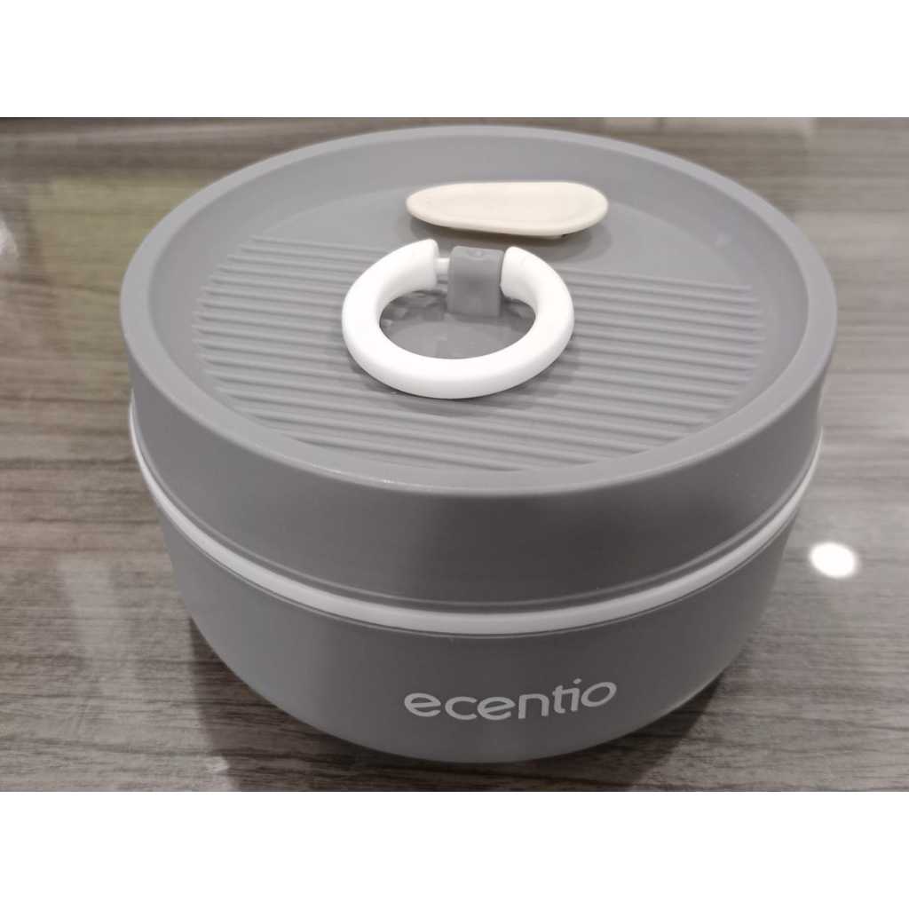 Jual LUNCH BOX ECENTIO MODEL TERBARU / LUNCH BOX GREY STAINLESS STEEL ...