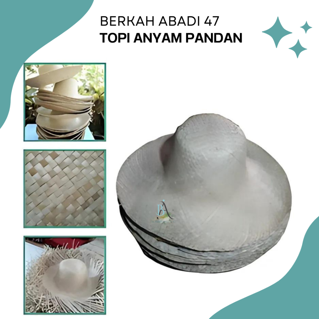 Jual Topi Anyaman Pandan Murah Topi Samak Koboy Topi Pantai Berkebun ...