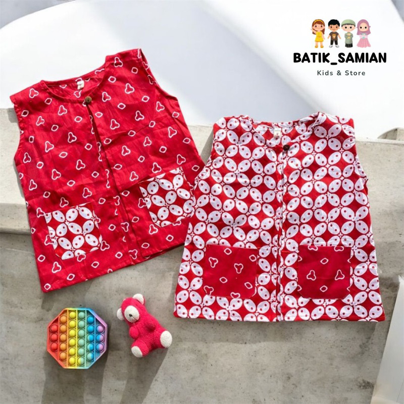 Jual OUTER BATIK ANAK LEKBONG MOTIF JUMPUTAN KAWUNG BAHAN KATUN ...