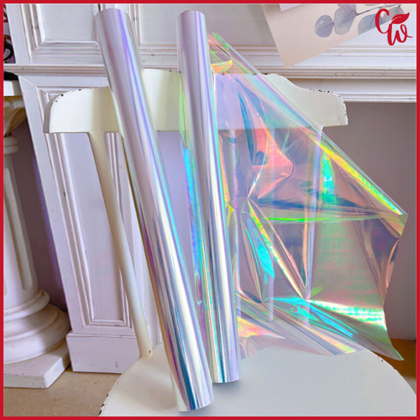 Jual SKY Cellophane HOLOGRAM Roll 9 Meter Plastik OPP Holographic ...