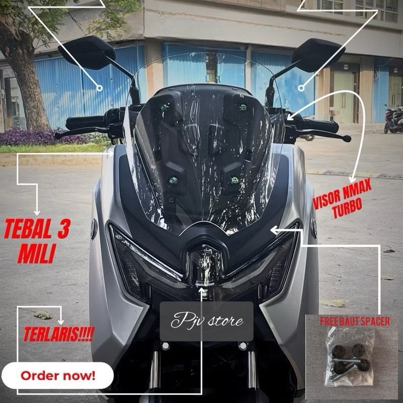 Jual Visor Windshield Standar Nmax TURBO CYBORG NEO NEO S Nmax new ...