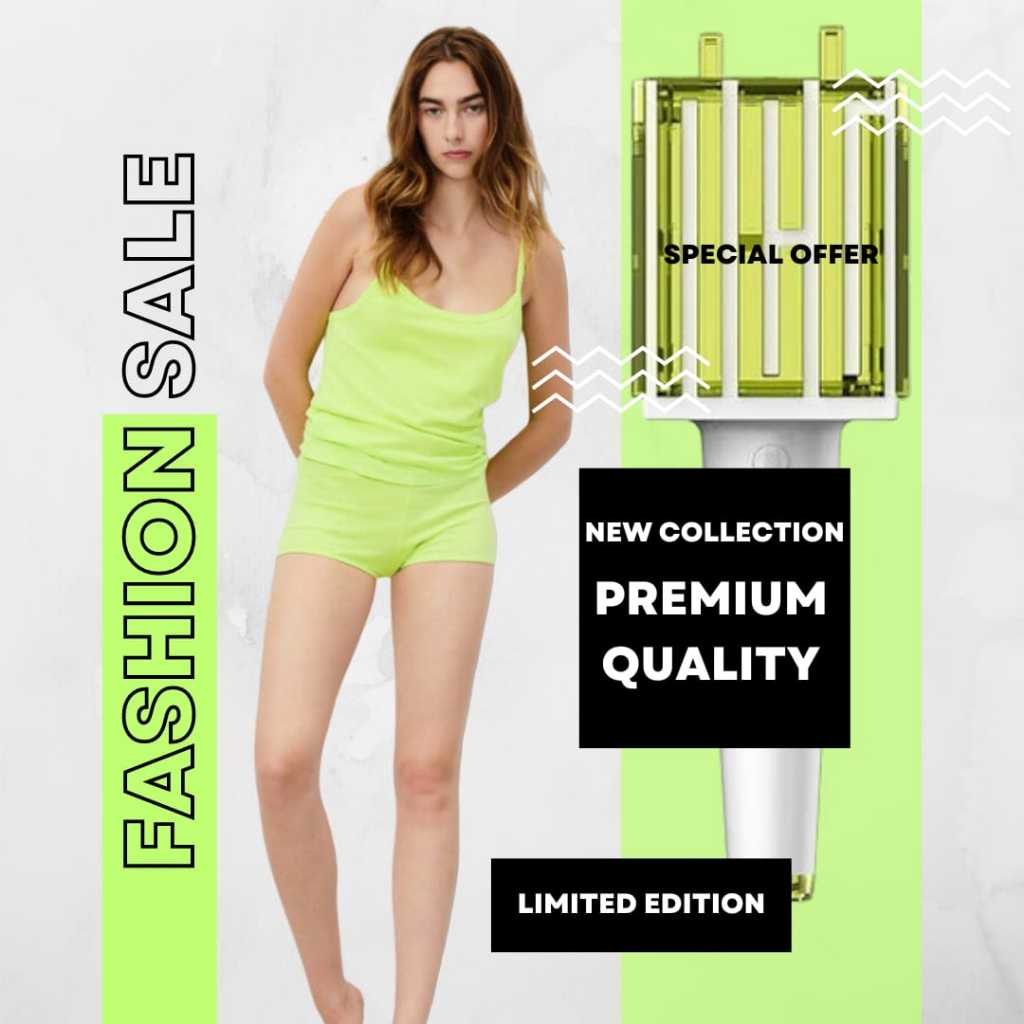 Jual Tangtop Hijau Neon Wanita Tanktop Konser Army Warna Ijo Stabilo ...