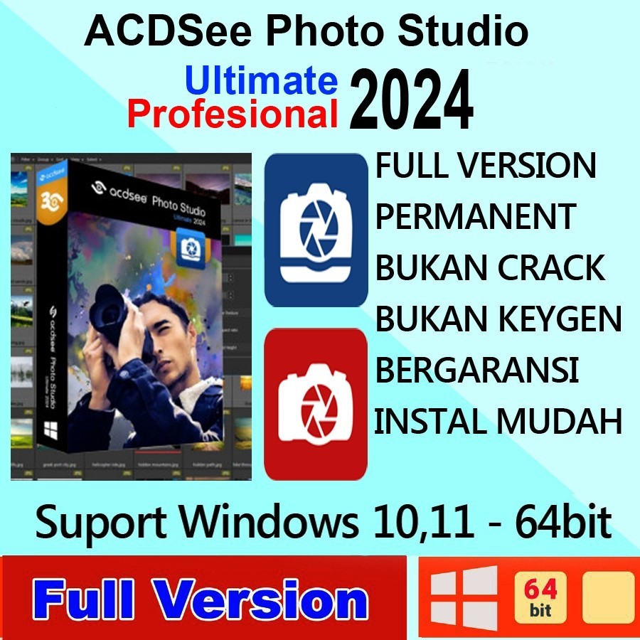 Jual ACDSee 2024 Photo studio Ultimate - Photo Studio Profesional ( wind x64 ) full version ...