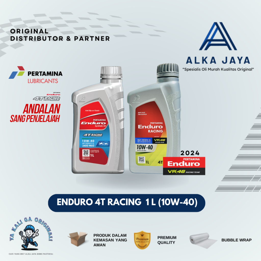 Jual Oli Enduro Racing 1L 10w-40, 100% ORIGINAL Pertamina | Shopee ...