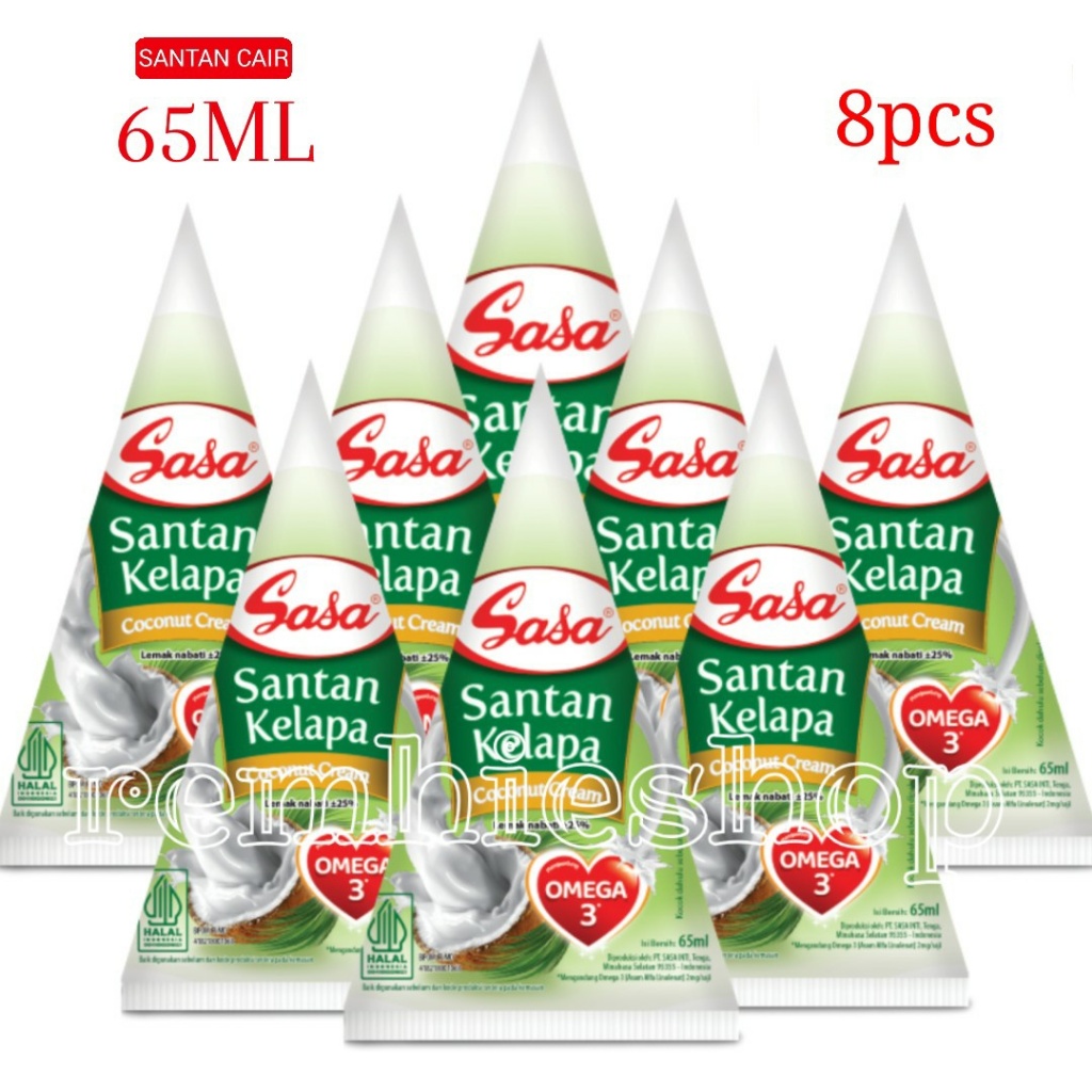 Jual Sasa Santan Kelapa Cair 65ML x 8pcs | Shopee Indonesia