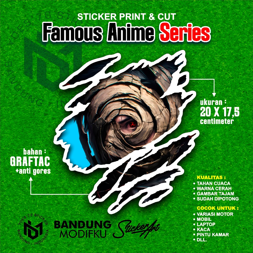 Jual Stiker Tokoh Anime Viral / MANGA 5 / Stiker Manga / sticker Wibu ...