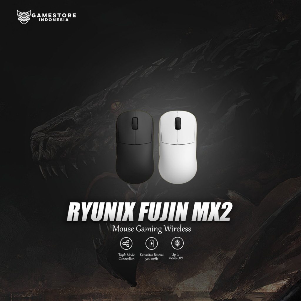 Jual Sades Ryunix Fujin Mx2 Mouse Gaming Lightweight Wireless Bluetooth