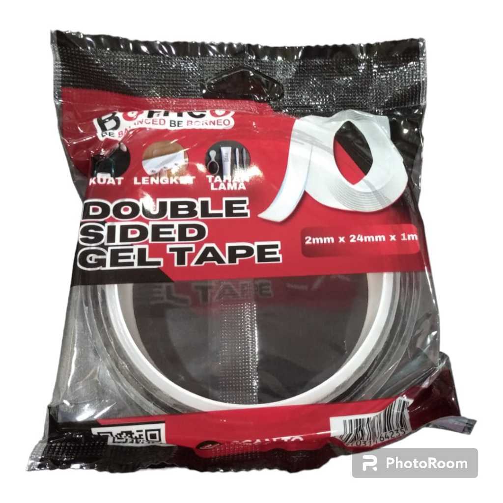 Jual DOUBLE SIDED GEL TAPE BORNEO 1 METER / DOUBLE TAPE GEL | Shopee ...