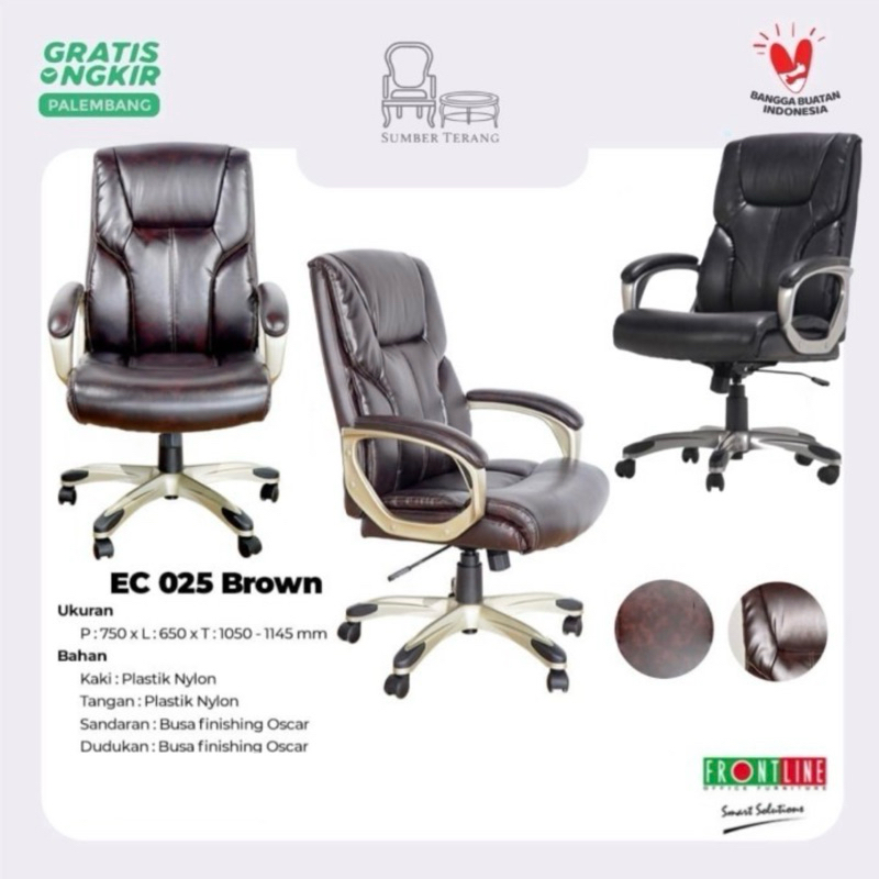 Jual Kursi Kerja Kantor Kursi Direktur Frontline EC 025 Kursi Manager ...