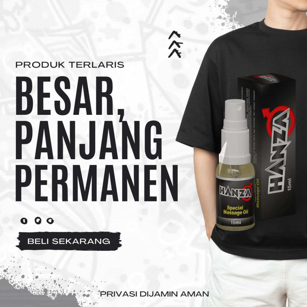 Jual HANZA Spray Original 100% Minyak Herbal Oles Pembesar mr p permanen pemanjang mister p ...
