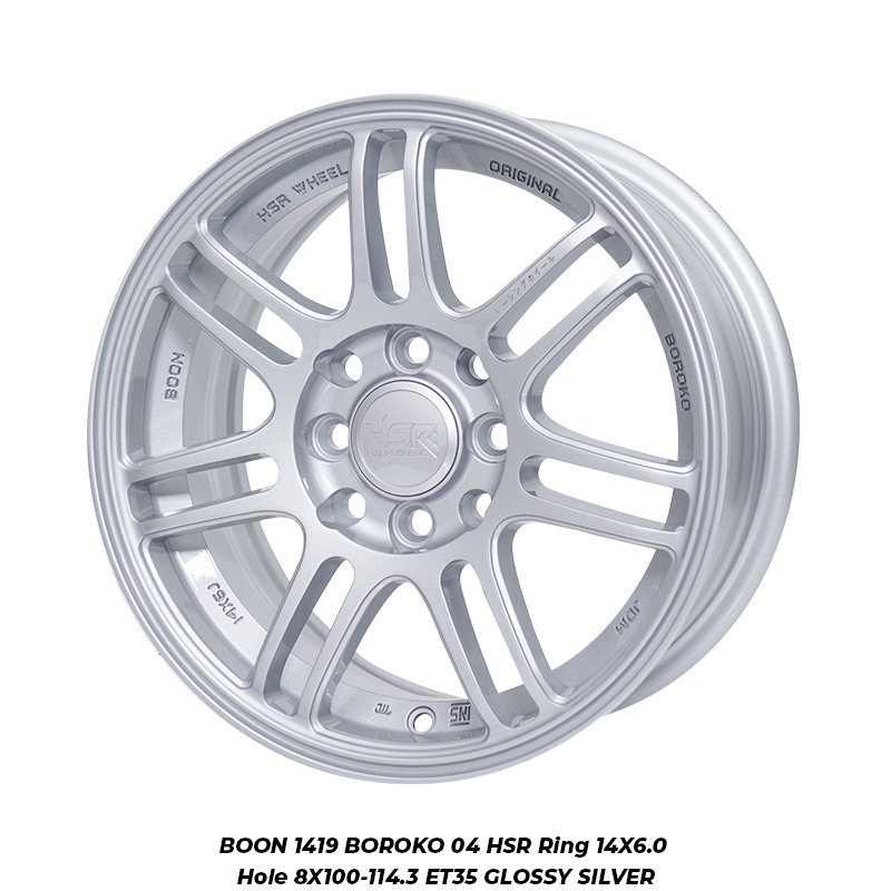 Jual Velg Mobil HSR Boon R14 Pcd 4X100 & 4X114,3 buat Wuling Air Ev, Brio Avanza Sigra Karimun ...