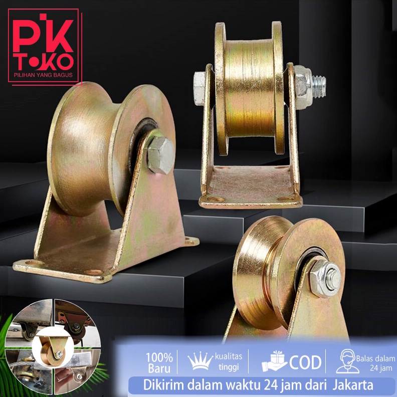 Jual Diskon Khusus 5mm Roda Pintu Pagar Besi Roda Pagar Model U V Roda ...