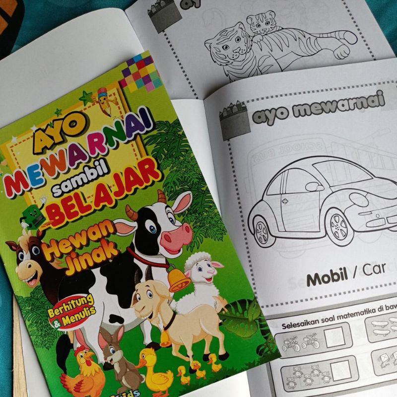 Jual MBJM - BUKU MEWARNAI ANAK MURAH A5 BUKU KARAKTER BUKU PAUD BUKU ...