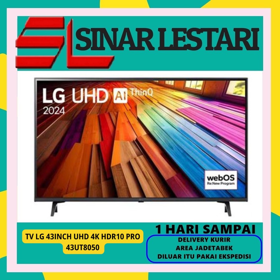 Jual TV LG 43UT8050 43INCH UHD 4K HDR10 PRO SMART TV 2024 43UT8050PSB ...