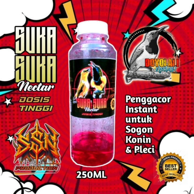Jual Suka Suka Nectar Dosis Tinggi Kemasan Botol Besar 250ML | Shopee ...