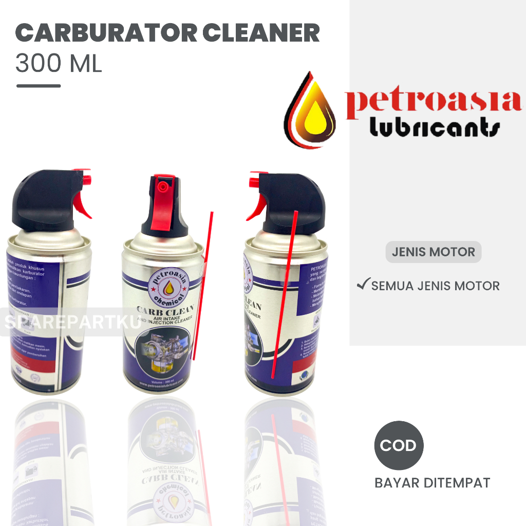 Jual CARBURATOR CLEANER 300 ML/ PETROASIA/ KARBURATOR/ CARBU CLEANER ...