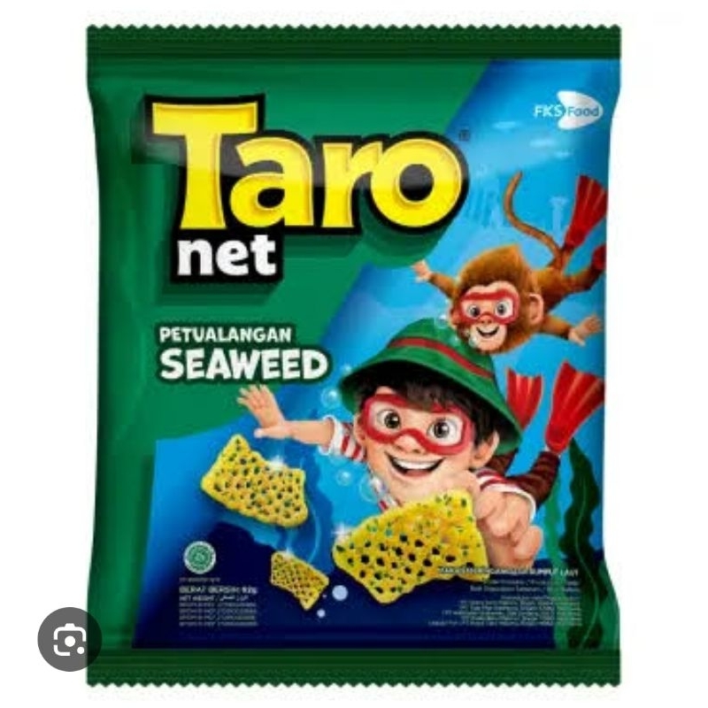 Jual Taro Snack Seaweed 8gr 1000an / Snack Taro Net Seaweed Chiki ...
