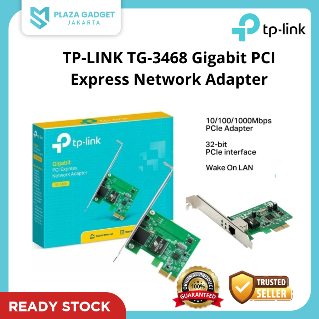 Jual TP-LINK TG-3468 Gigabit PCI Express Network Adapter TP LINK TG ...
