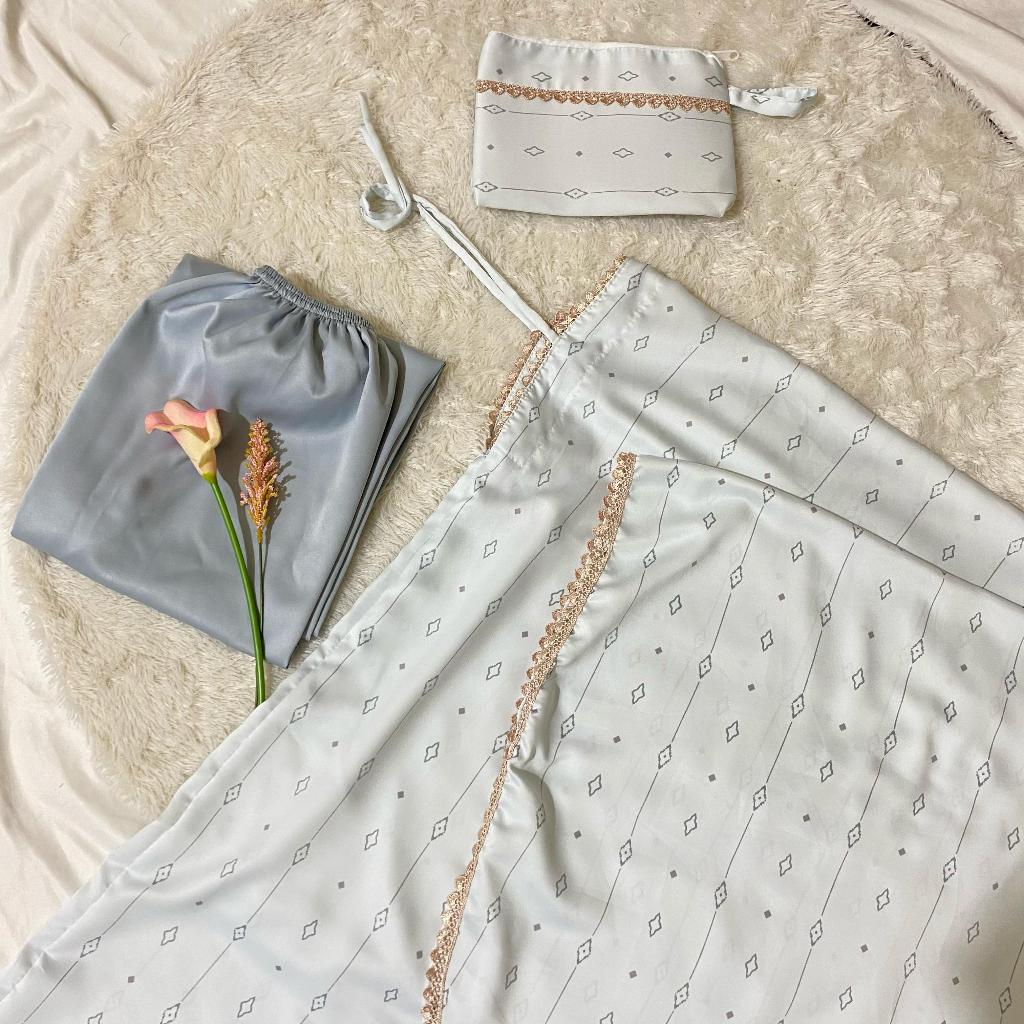 Jual REECA MUKENA BAHAN ARMANI SILK 2IN1 JUMBO | Shopee Indonesia