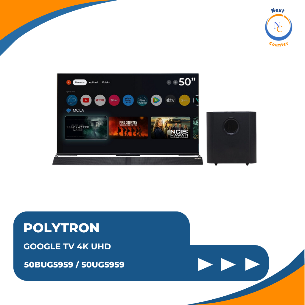 Jual POLYTRON 4K UHD Smart Google TV 50 Inch PLD 50UG5959 / 5059 PLD 50BUG5959 / 5058 | Shopee ...