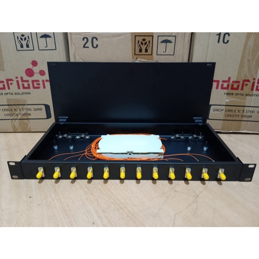 Jual OTB Rack 12 port ST Multimode OM2 + pigtail | Shopee Indonesia
