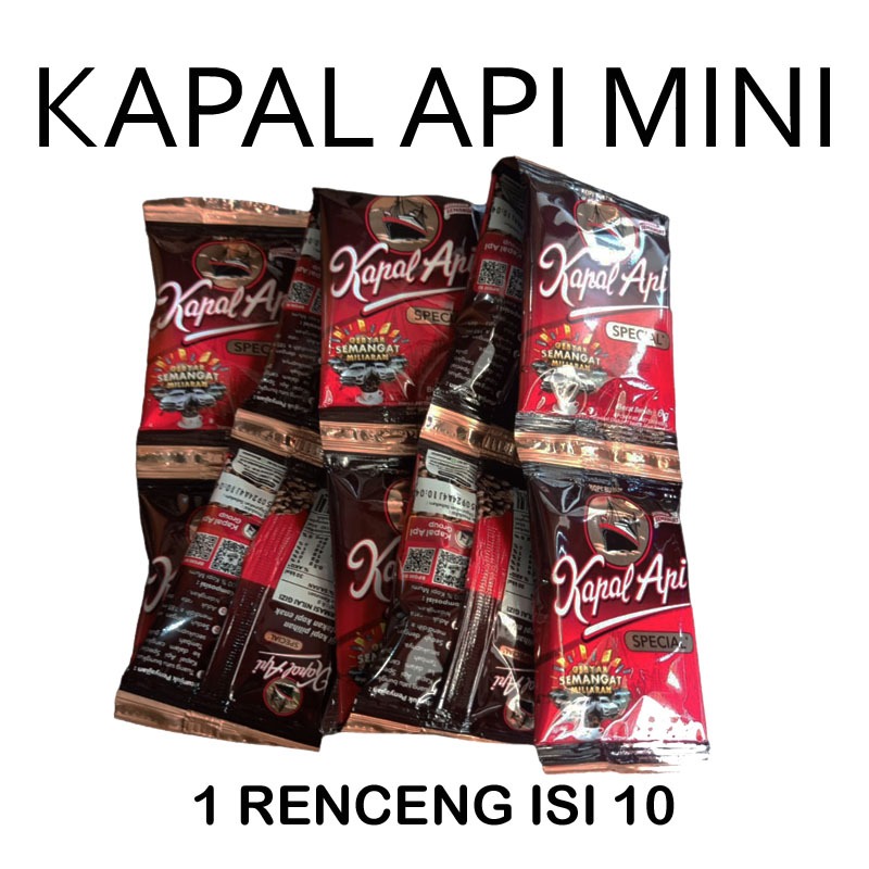 Jual KAPAL API MINI RENTENG ISI 10 PCS | Shopee Indonesia