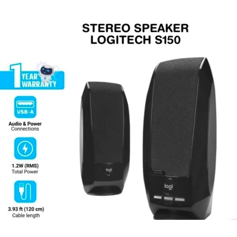 Jual SPEAKER LOGITECH S150 USB STEREO | Shopee Indonesia