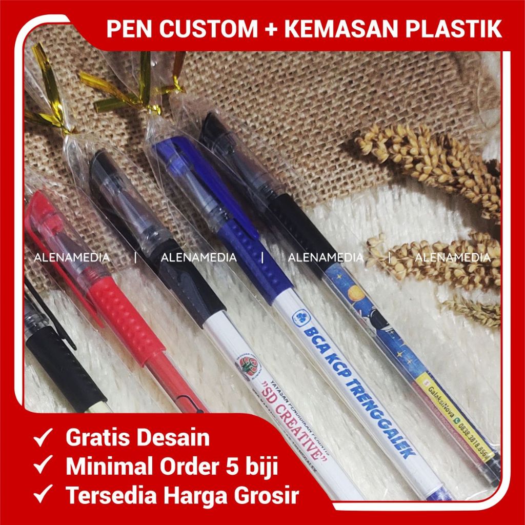Jual Pulpen Promosi Souvenir Ekonomis Plus Kemasan Plastik Kaca | Free ...