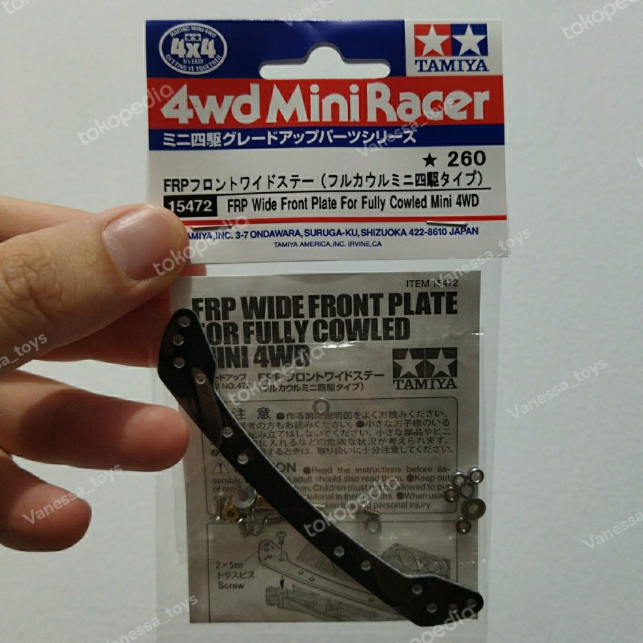 Jual Tamiya 15472 FRP Wide Front Plate For Fully Cowled Mini 4wd ...