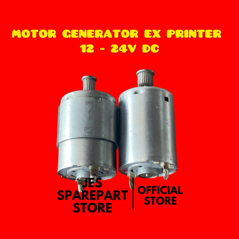 Jual MOTOR GENERATOR EX PRINTER 12 - 24V DC | Shopee Indonesia