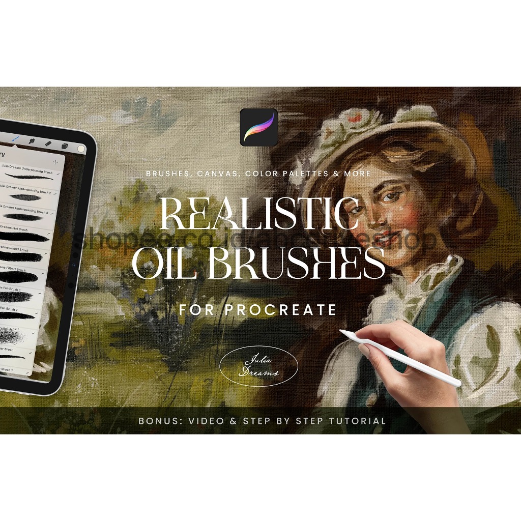Jual Procreate Brush - Realistic Oil Brushes | Shopee Indonesia