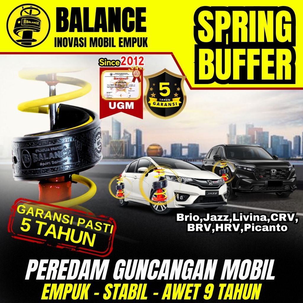 Jual Spring Buffer BALANCE DAMPER Khusus Mobil BRIO/JAZZ/LIVINA/CRV/BRV ...