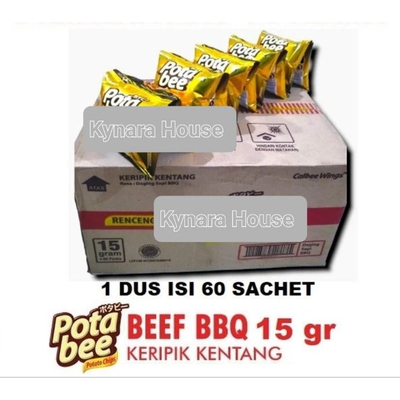 Jual Potabee Snack Potato Chips 60x15gr (Karton) | Shopee Indonesia