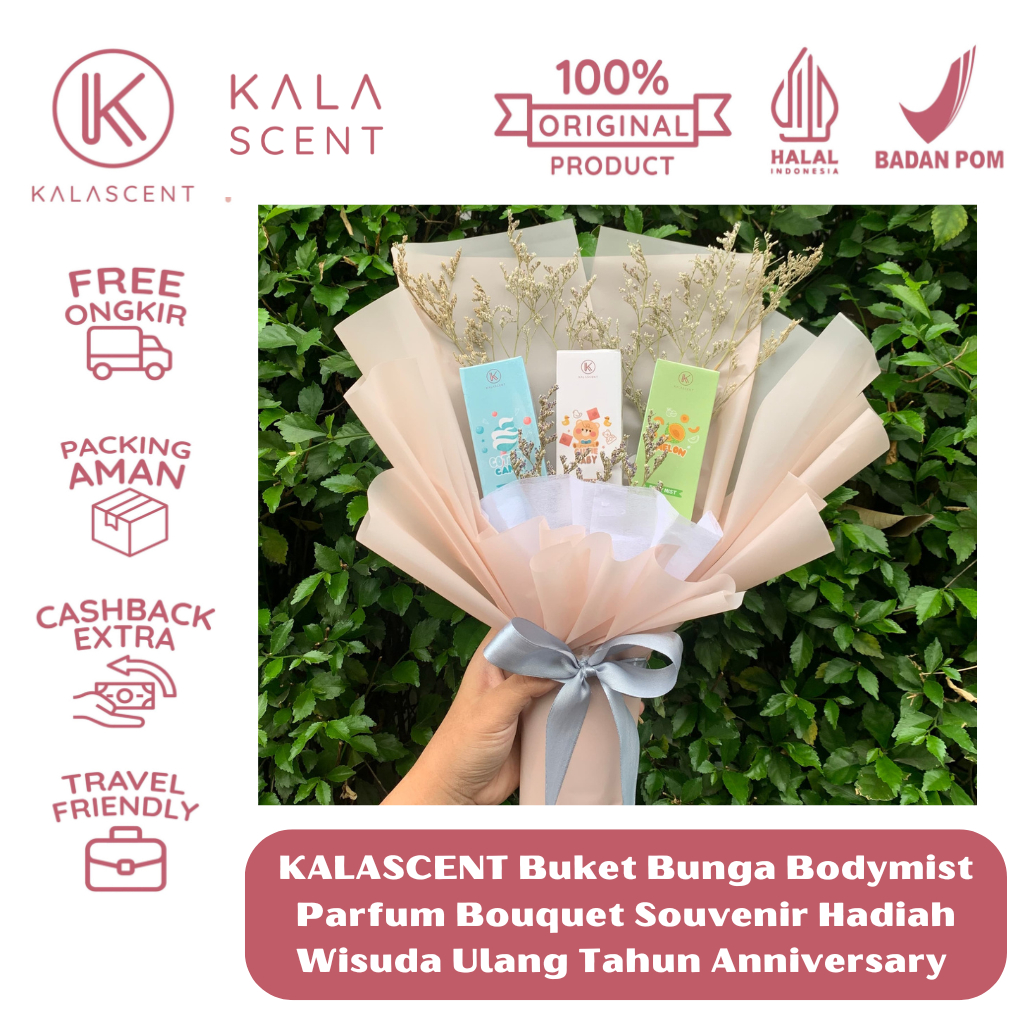 Jual KALASCENT Buket Bunga Bodymist Parfum Bouquet Souvenir Hadiah ...