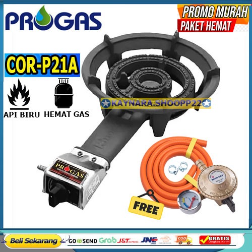 Jual Kompor Cor Gas Mata Api Seribu PROGAS Tekanan Rendah Model P 21A ...
