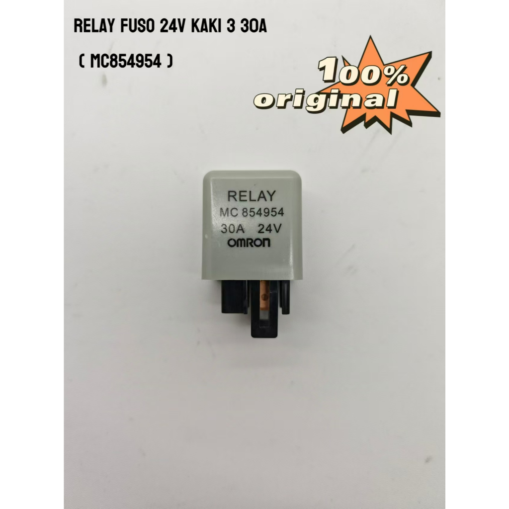 Jual Relay Fuso 24V Kaki 3 30A ( MC854954 ) | Shopee Indonesia