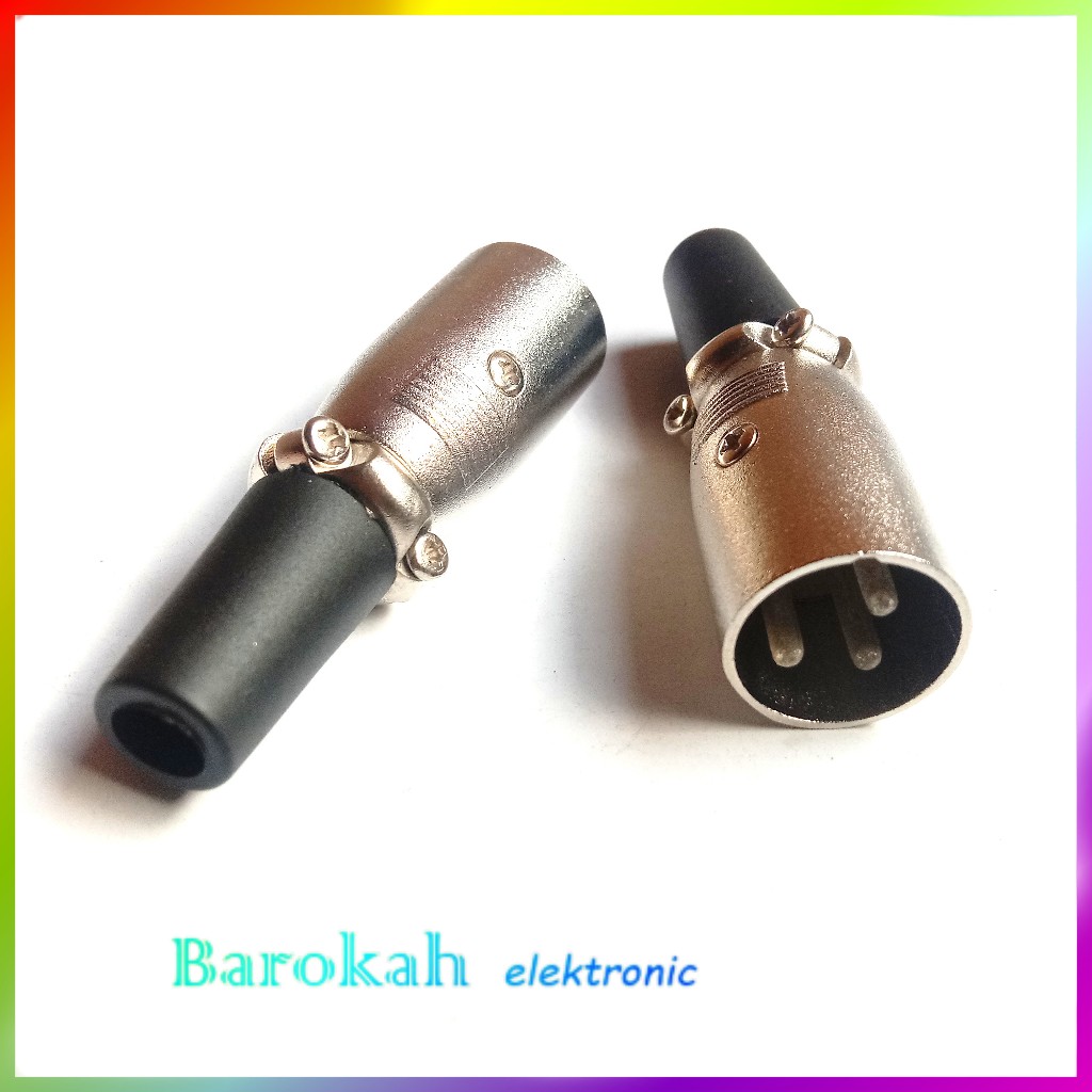 Jual Jack Canon Besi Jek XLR Male 3 Pin Cowok | Shopee Indonesia