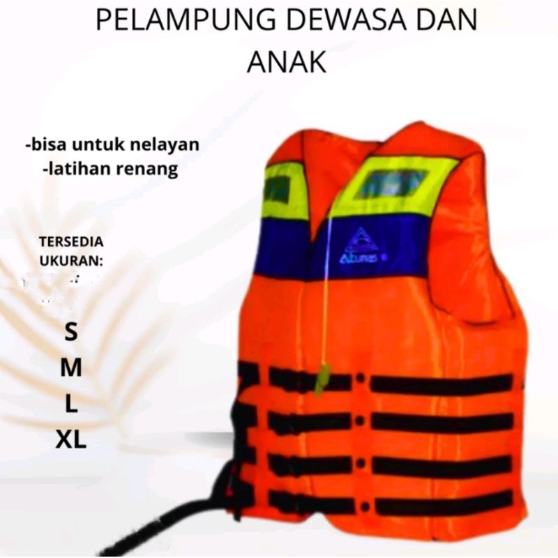Jual PELAMPUNG/SIZE S/PELAMPUNG ATUNAS/LIFE JACKET/ROMPI PELAMPUNG ...