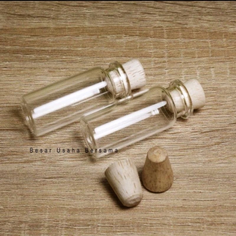 Jual Botol kaca 10ml tutup kayu gabus | Shopee Indonesia