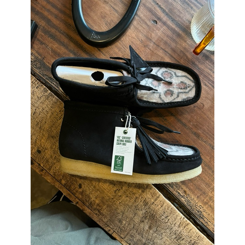 Jual Clarks Wallabee Boots X Beams Plus X END Black Interest Collabs ...