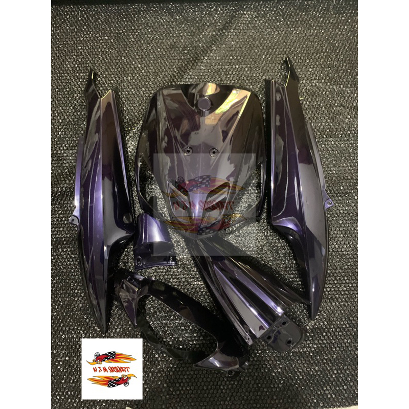 Jual COVER FULL BODY HALUS YAMAHA MIO SPORTY MOONLIGHT PURPLE (HITAM ...