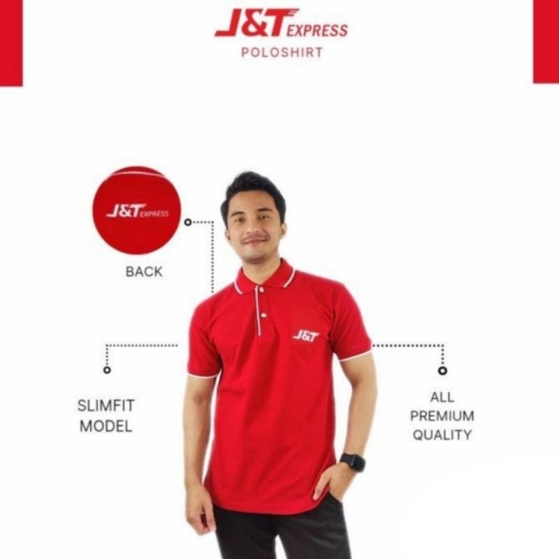 Jual POLO SHIRT JNT / SERAGAM KERJA JNT BORDIR KOMPUTER BISA SATUAN ...