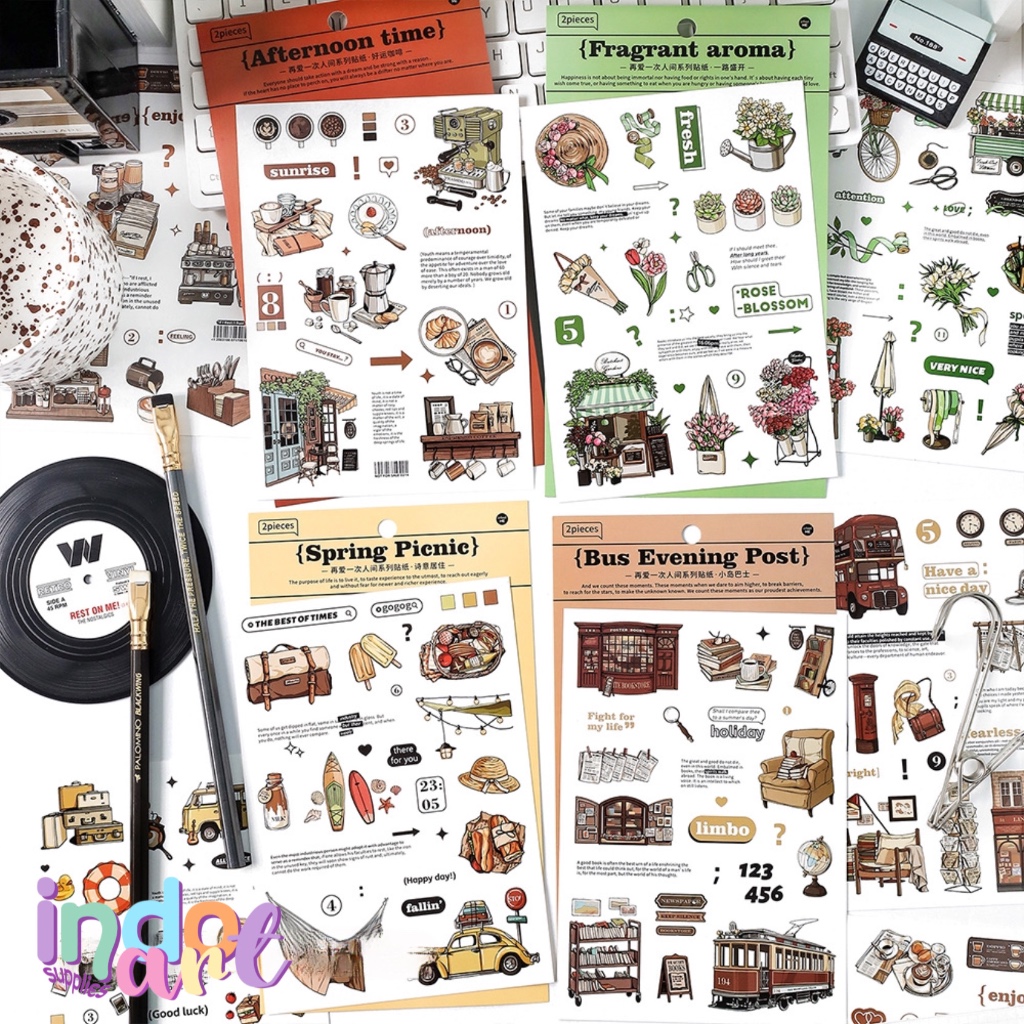 Jual (IAS) SB3 - Sticker Infeeel Me Stiker Afternoon Tea Picnic Daily ...